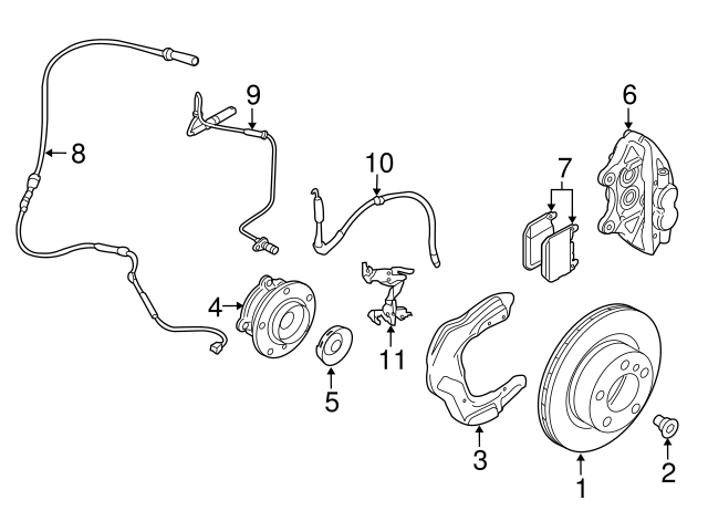 Genuine BMW 34-10-6-878-878 | Brake Pads Set - Front | FREE Shipping on ...
