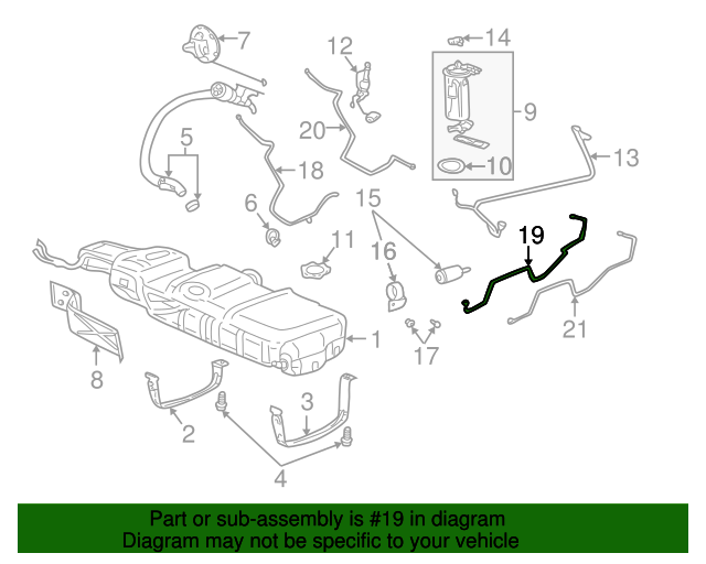 2004-2005 Pontiac Aztek F (S)Pipe 19416746 | GMPartsDirect.com