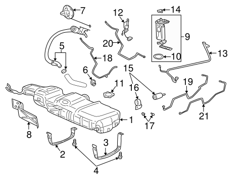 Fuel System Components for 2005 Pontiac Aztek | GM Parts Online