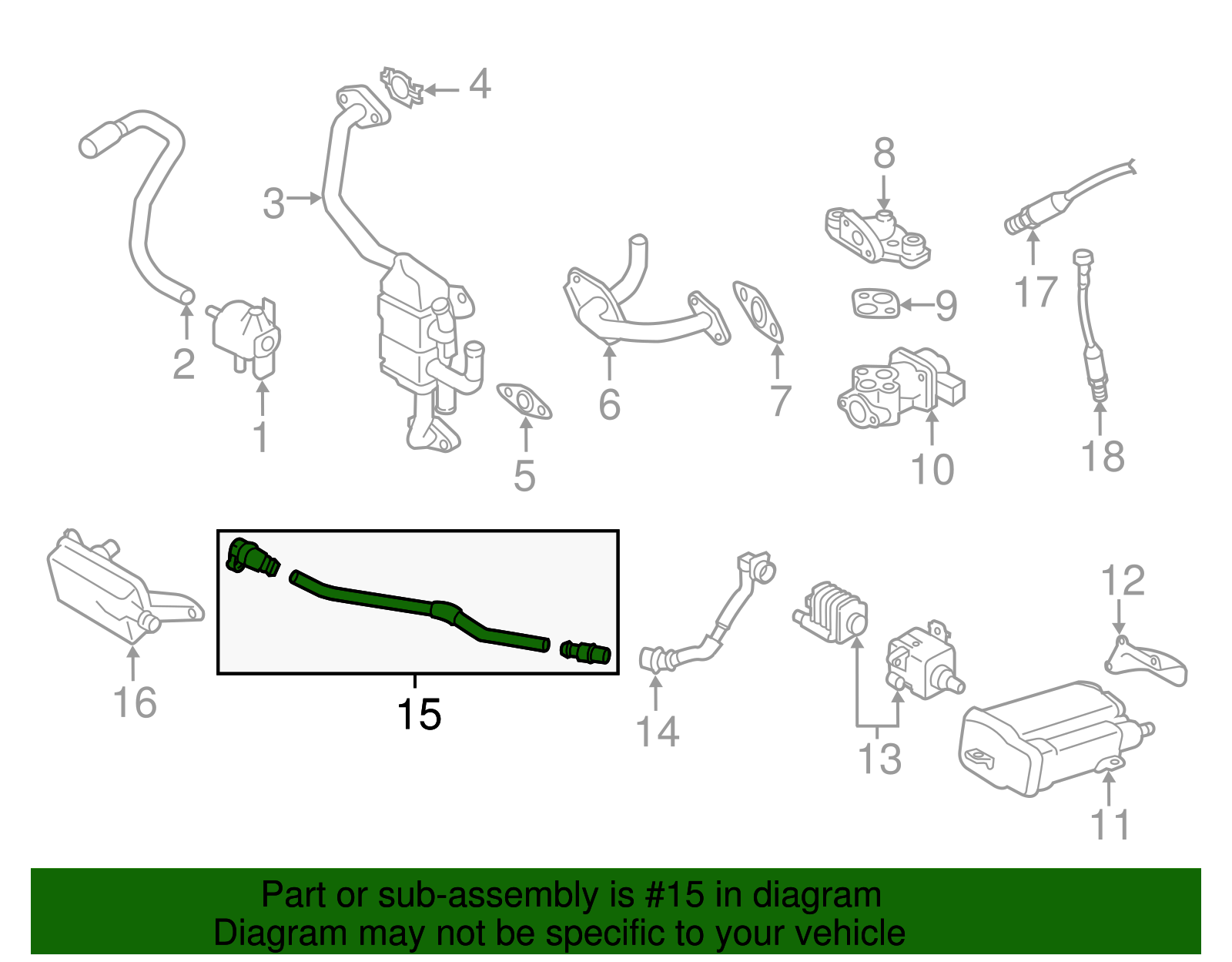 2015-2019 Subaru Drain Tube 42074AL06A | Subaru Parts Exchange