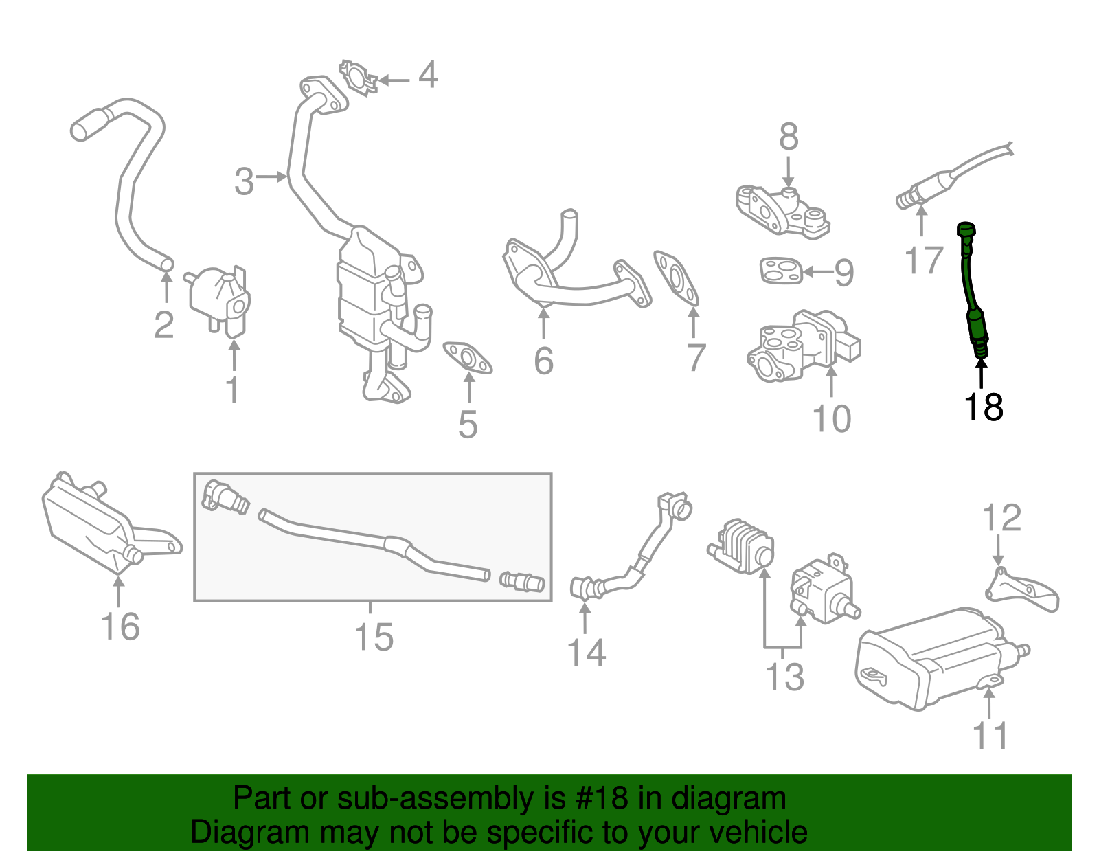 22641AA71A - 2015-2019 Subaru - Air/Fuel Sensor | OEM Subaru Parts Center
