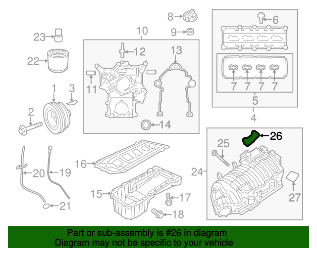 53022142AB - OEM PCV Valve Grommet For 2009-2023 Mopar | OEM MOPAR ...