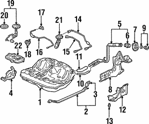 Fuel System Components for 2000 Honda Prelude | Honda Automotive Parts