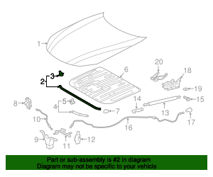 2018-2021 Lexus Front Seal 53381-11010 | OEM Parts Online
