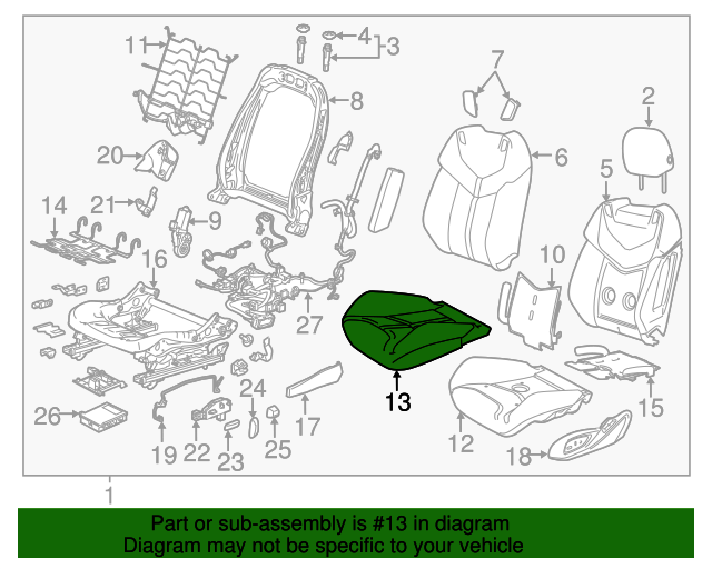 92282569 GM Cushion Cover | GM Parts Store