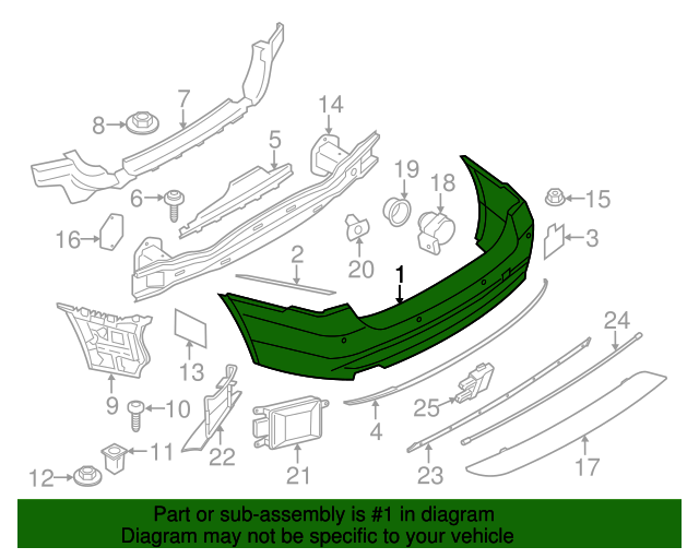 Genuine Bumper Cover for 51-12-7-496-108 | BMW Direct Parts