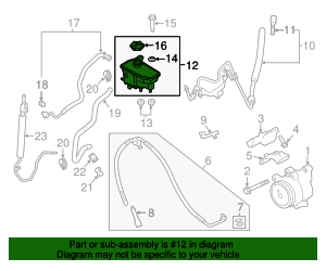 LR072550 - Active Suspension Fluid Reservoir - 2013-2020 Land-Rover ...
