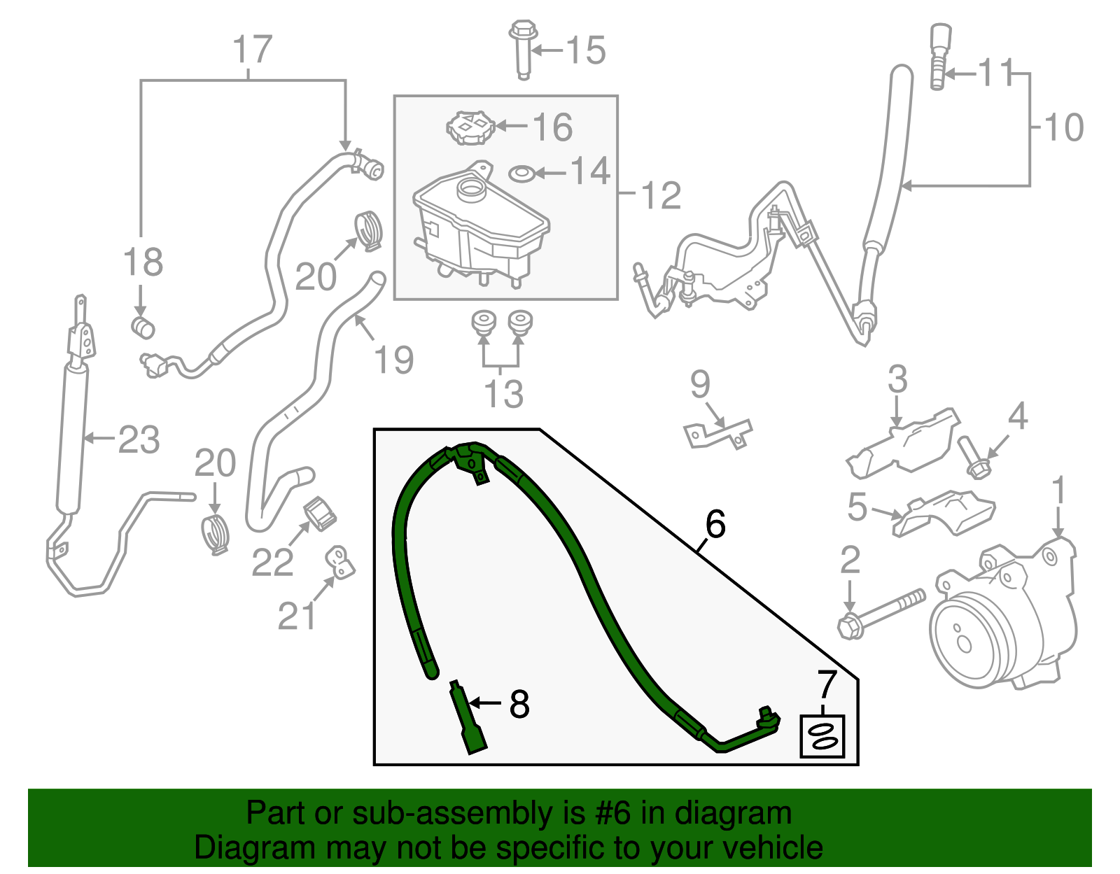 2013-2022 Land Rover Pressure Hose LR056319 | Land Rover Parts Direct