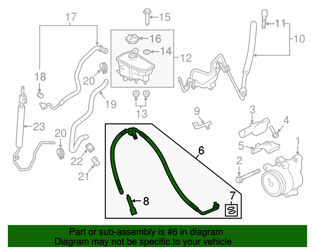 2013-2022 Land Rover Pressure Hose LR056319 | OEM Parts Online