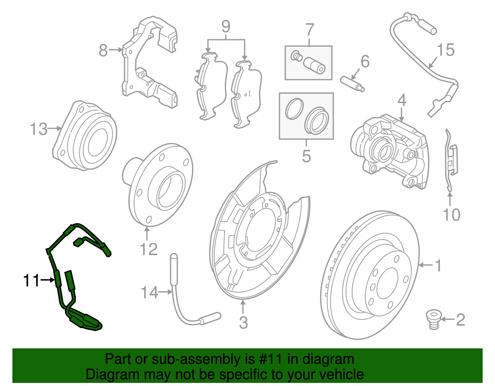 34-35-6-792-565 - Brake pad wear sensor 2012-2015 BMW X1 | AutoNation Parts