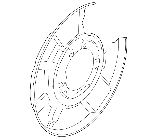 34216787321 - 2013-2015 BMW X1 Splash Shield (34-21-6-787-321) | BMW of ...