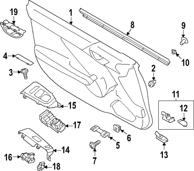 2022-2023 Subaru BRZ Belt Weather-Strip 61282CC010 | Subaru Parts Store