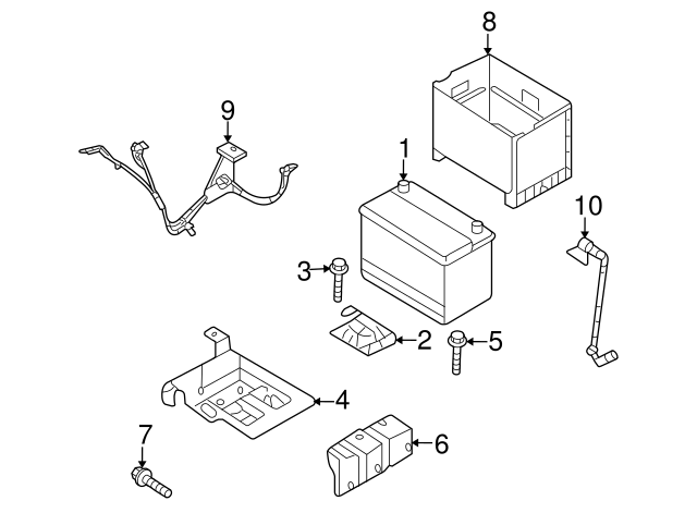 37112-2G200 - Battery Cover 2010 Kia | Kia.Parts Store