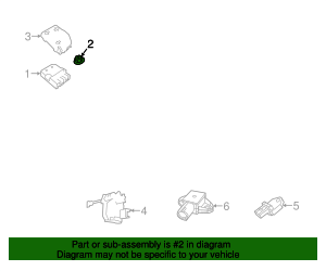 2006-2019 Mopar Air Bag Control Module Nut 6505190AA | TascaParts.com