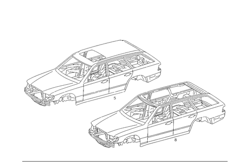 Body Shell for 1991 Mercedes-Benz 300TE | Mercedes-Benz Parts