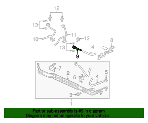 Genuine OEM Acura - Tube Assembly Part# 25920-P7W-000 | Acura Parts For ...