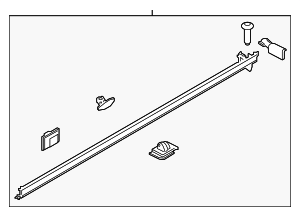87752-S9000 - Rocker Molding 2020-2022 Kia Telluride | Kia.Parts Store