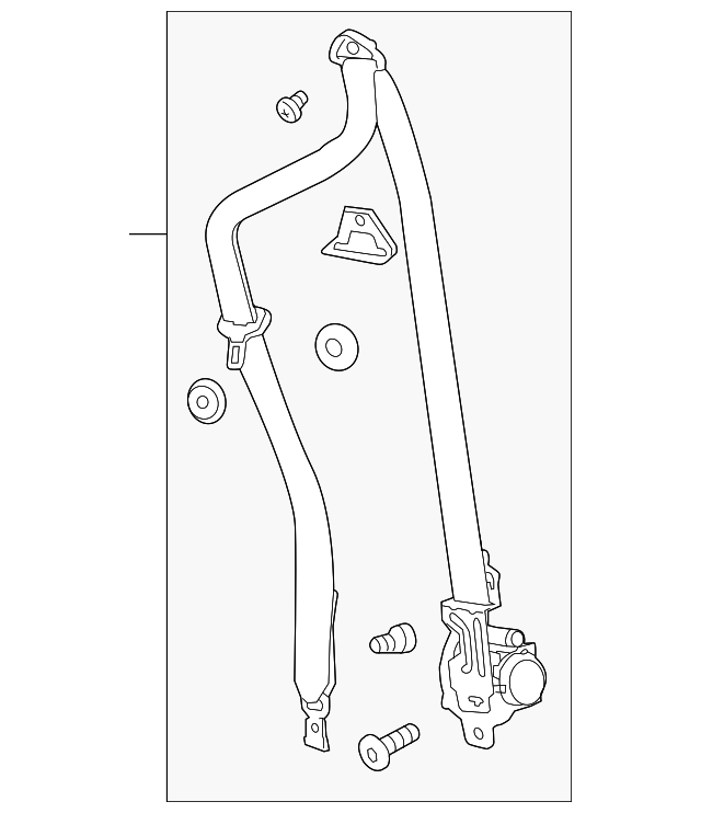 2011-2016 Cadillac SRX Jet Black Passenger Seat Belt with Retractor and ...