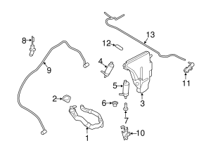61-67-7-341-541 - Headlight Washer Nozzle 2009-2015 BMW ...