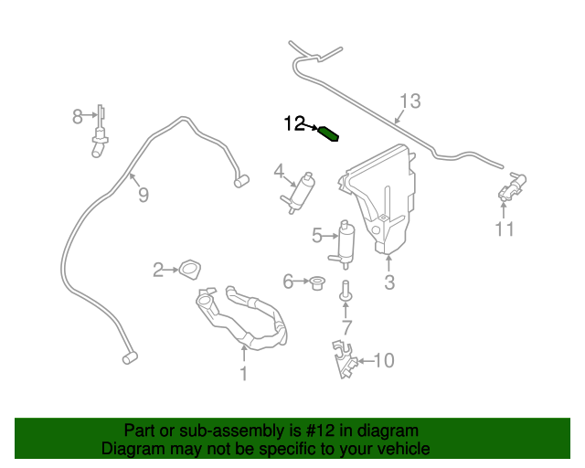 Genuine BMW 61-67-7-149-466 | Washer Nozzle | FREE Shipping on Most ...
