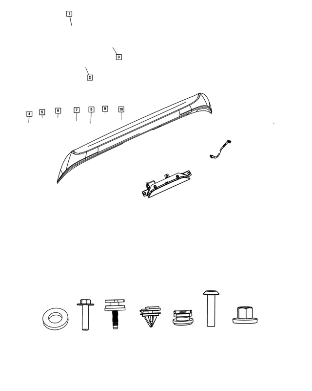 2014-2024 Mopar Hex Nut And Washer 6511701AA | Mopar eStore