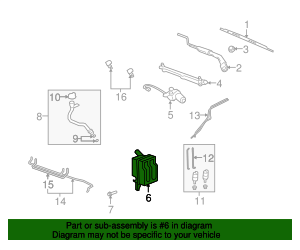 2008-2015 GM Windshield Washer Fluid Reservoir 19256391 GM ...