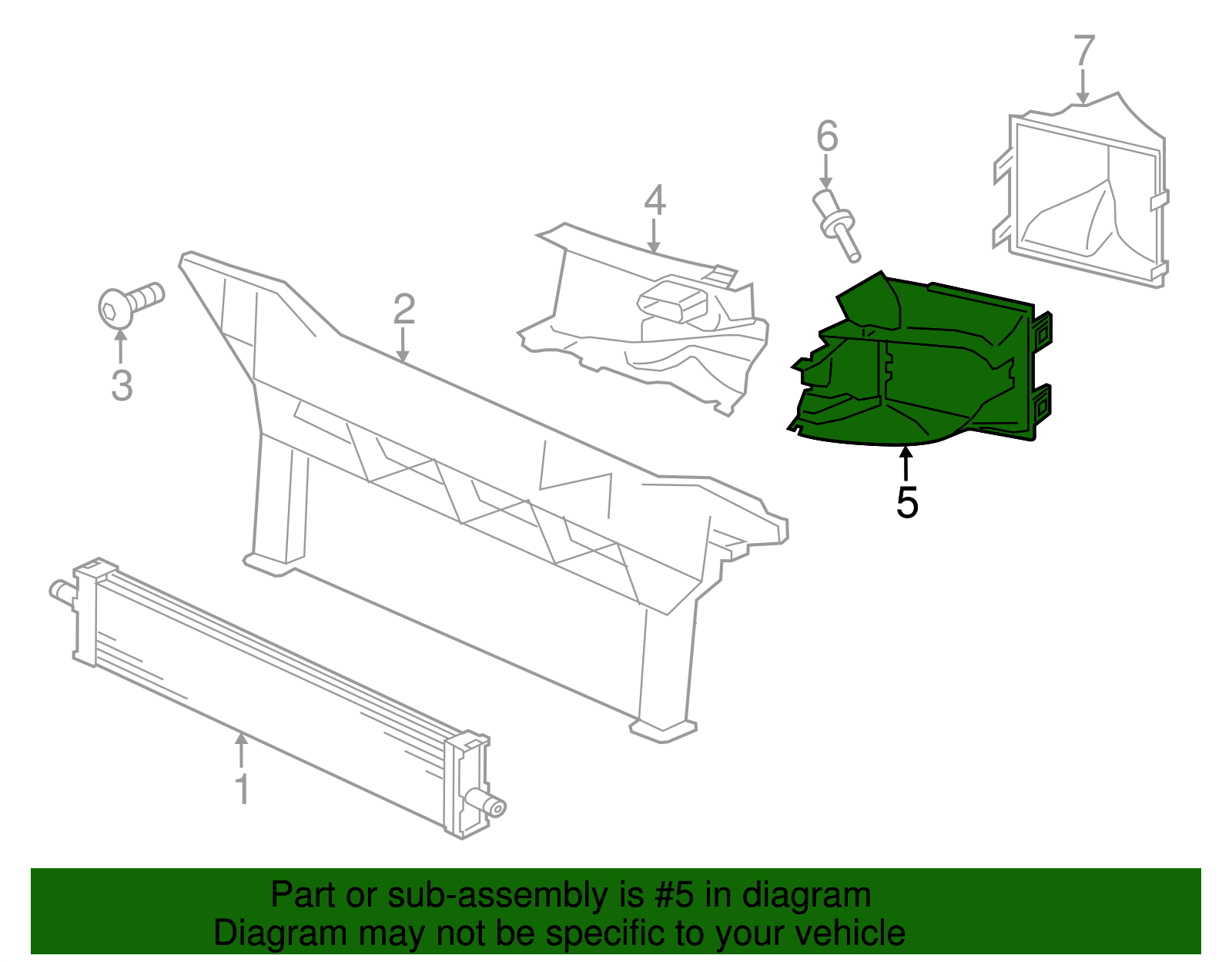 2014-2016 Porsche Panamera Radiator Support Air Duct 970-575-322-05 ...