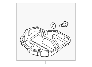Genuine Oil Pan for 2017-2022 Hyundai | Part# 21510-03HA0 | Hyundai OEM ...