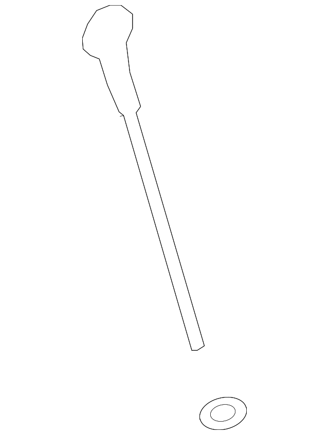 Genuine Engine Oil Dipstick for 2017-2025 Hyundai | Part# 26611-03HA0 ...