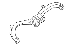 2013-2018 Nissan Altima Center Duct 27860-3TA0A | TascaParts.com