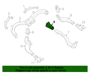 2013-2023 Nissan Heater Duct 27930-3TG0A | Ziegler Nissan of Orland Park