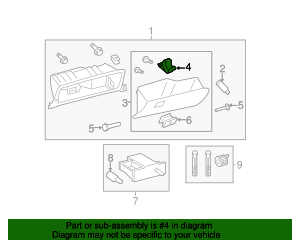 2005-2012 Toyota Avalon Latch 55560-AC010 | Toyota Parts Center