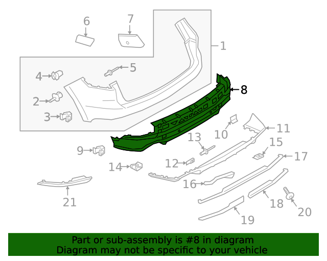 2019-2023 Porsche Cayenne Spoiler 9Y0-807-543-OK1 | Checkered Flag Porsche