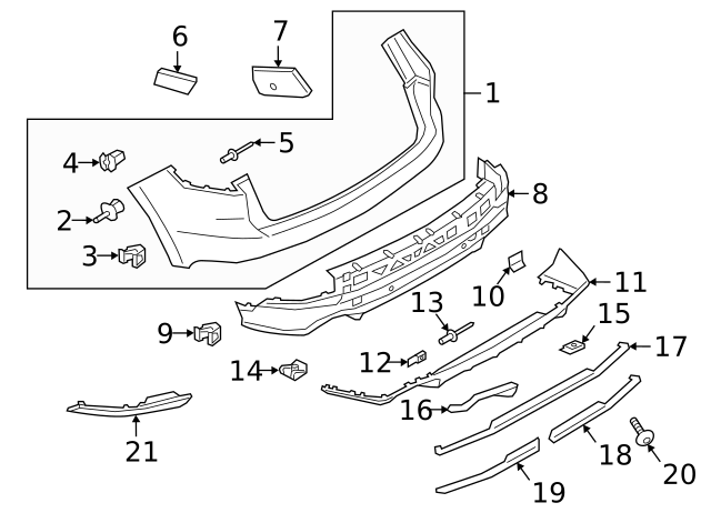 2019-2023 Porsche Cayenne Spoiler 9Y0-807-543-OK1 | Checkered Flag Porsche