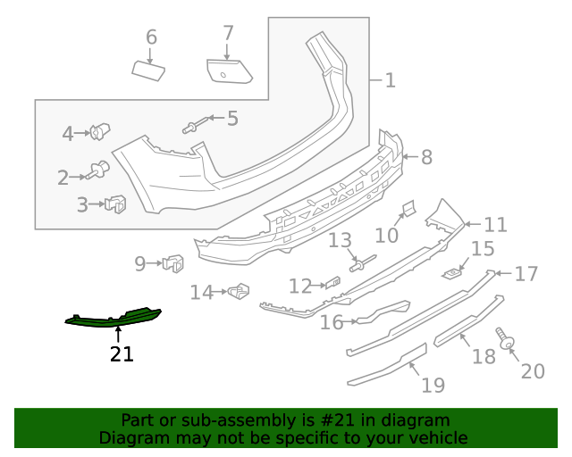 2019-2022 Porsche Cayenne Reflector Panel 9Y0-945-725-A | Sunset ...