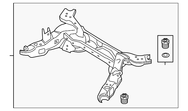 2011-2019 Ford Cross-Member db5z5r003f | TascaParts.com