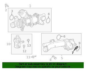 2015-2021 Mercedes-Benz Thermostat O-Ring 024-997-95-45 | MB OEM Parts