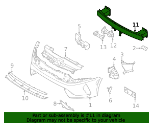 64900-L3050 - Impact Bar 2021-2023 Kia K5 | Kia.Parts Store