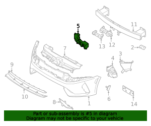 86524-L3000 - Energy Absorber 2021-2023 Kia K5 | Kia.Parts Store
