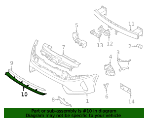 2021-2023 Kia K5 OEM NEW 2021 Kia K5 Lip Front Bumper Protector Cover ...
