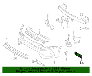 86910-L3000 - License Mount 2021-2024 Kia K5 | Kia.Parts Store