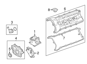 2010-2023 Jaguar Engine Timing Cover AJ812108 | Sacramento Jaguar Parts
