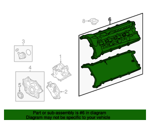2010-2024 Jaguar Valve Cover AJ814029 | JaguarParts.com