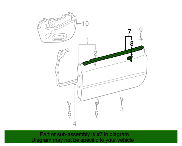 75720-06030 - Belt Weather-Strip - 1999-2003 Toyota Solara | OEM ...