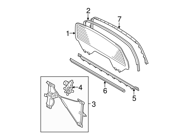 2007-2021 Toyota Tundra Outer Weather-Strip 68290-0C030 | Toyota Parts