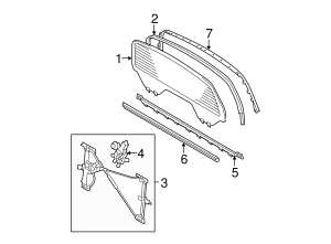 68290-0C030 - Back Glass Seal 2007-2021 Toyota Tundra | AutoNationParts.com