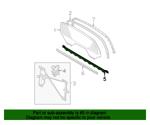 2007-2021 Toyota Tundra Outer Weather-Strip 68290-0C030 | OEM Parts Online