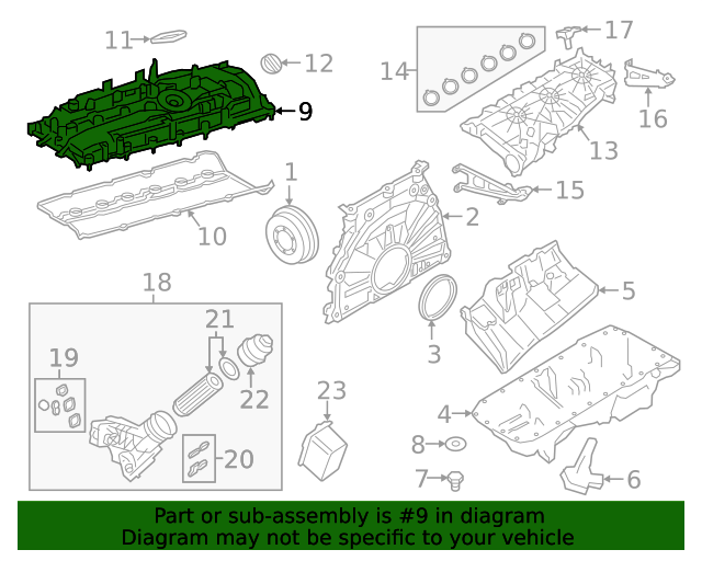 11128680024 - 2019-2024 BMW Valve Cover (11-12-8-680-024) | BMW of ...