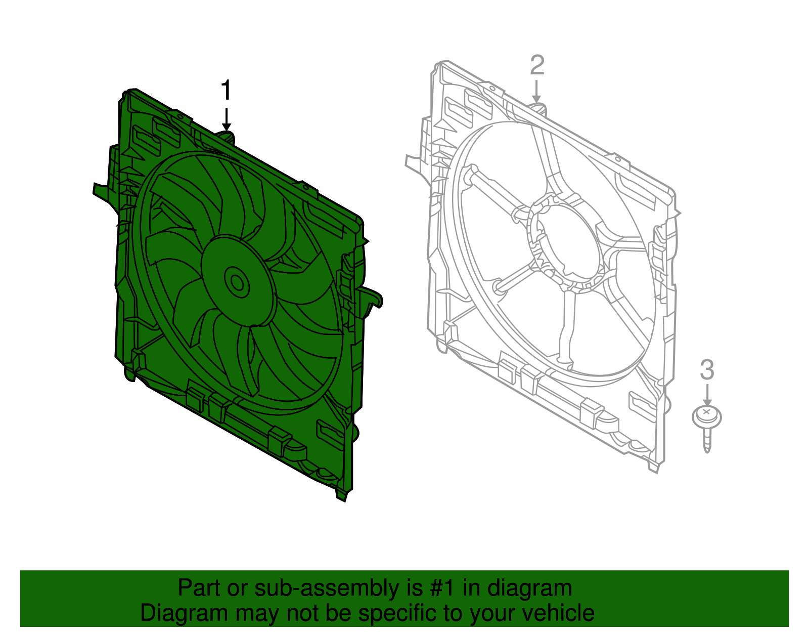 17428618240 - 2007-2010 BMW X5 Fan Assembly (17-42-8-618-240) | BMW of ...