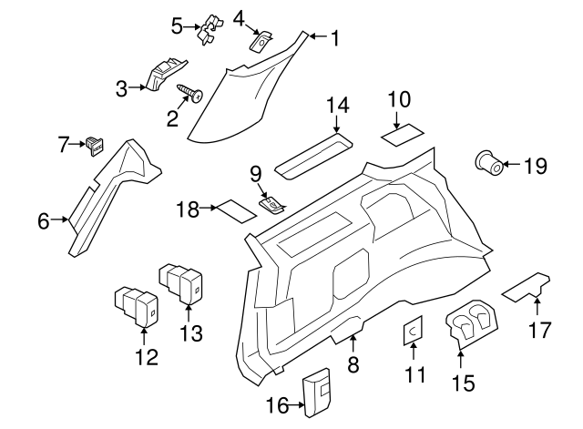 2007-2017 Ford Lock Switch 7L1Z-78432A38-AA | OEM Parts Online